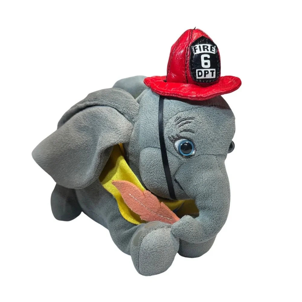 Disney | Toys | Disney Dumbo Plush 6 Firefighter Fire Dept Helmet Magic ...